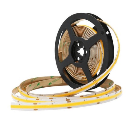 Banda LED COB 24v 10w 320led pe metru profesionala, 1100 lumeni pe ...