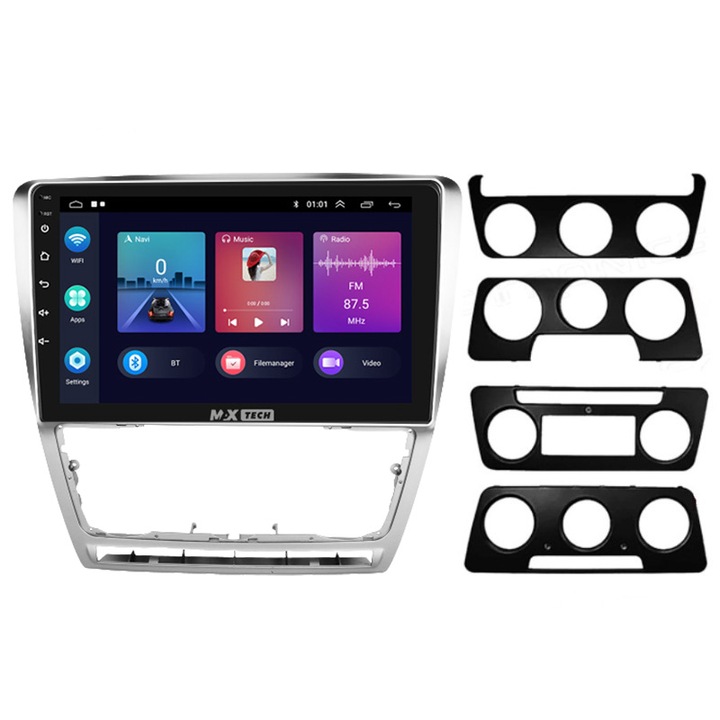 Navigatie Skoda Octavia 2 dedicata, MaxTech®, Android 13, Procesor Octa ...