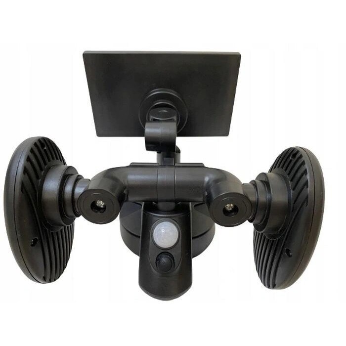 Proiector dublu COB cu panou solar, negru - eMAG.ro