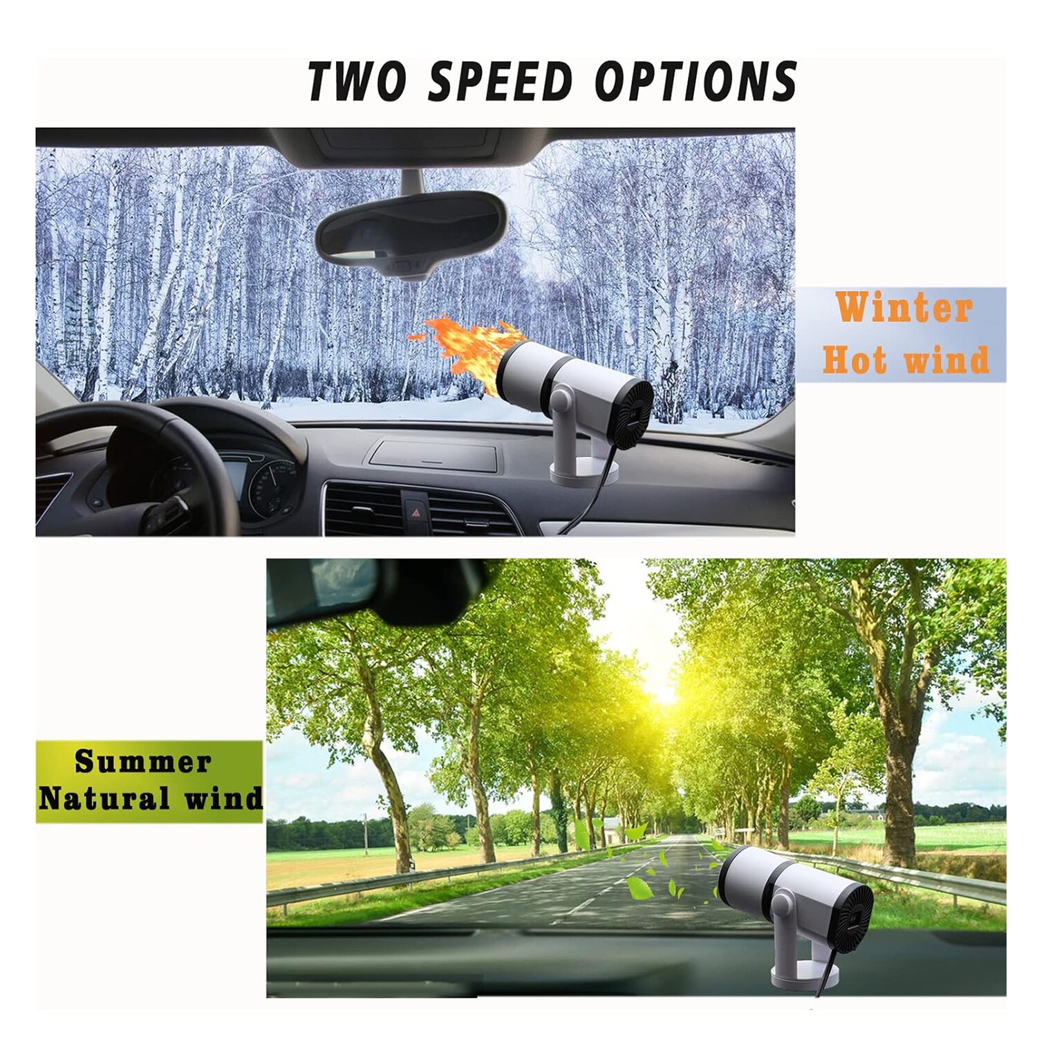 Incalzitor auto, 12V, 150W, Alb - eMAG.ro