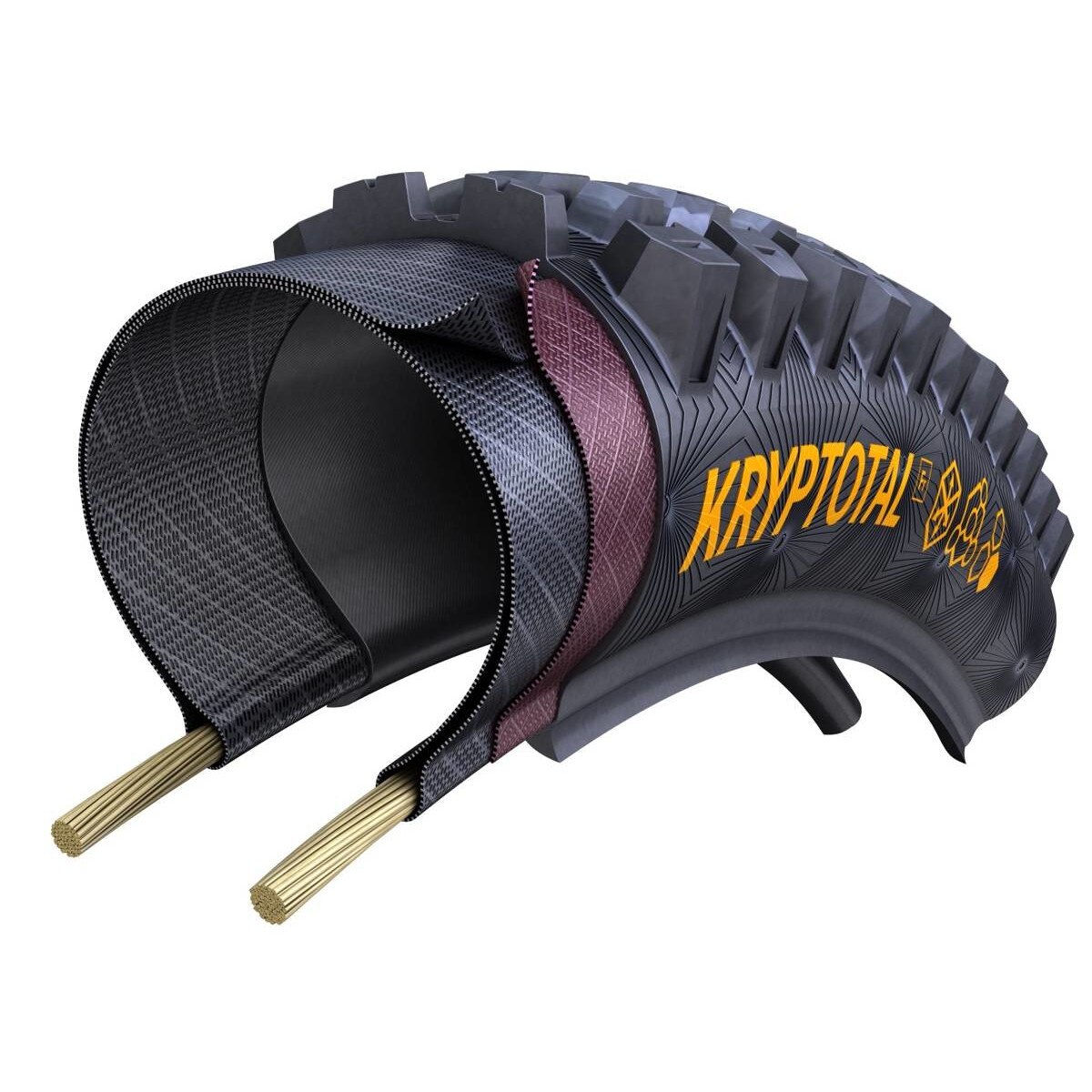 Anvelopa de bicicleta Continental, Kryptotal-RE Downhill, 27.5x2.4 ...