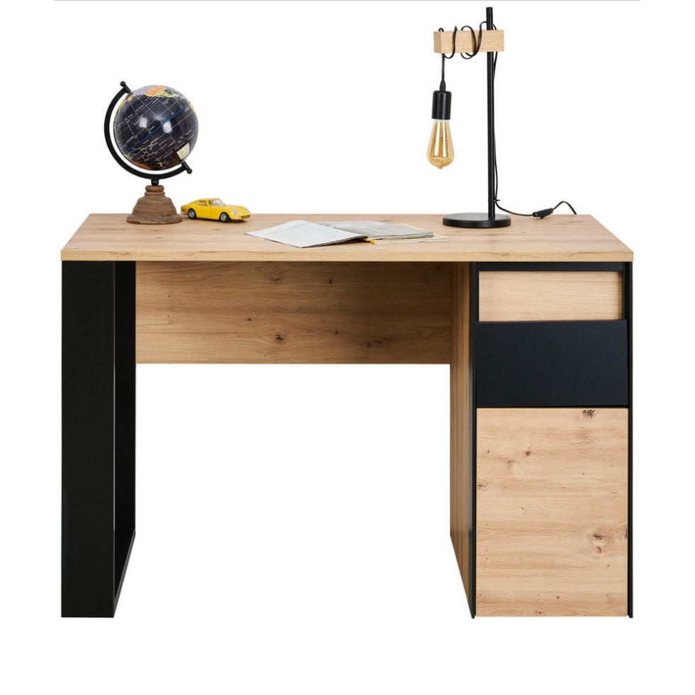 Birou negru, stejar 120*63*76 cm - eMAG.ro