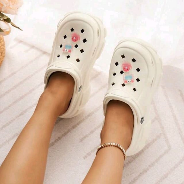 Crocs albi cu accesorii, marimea 36-37 - eMAG.ro