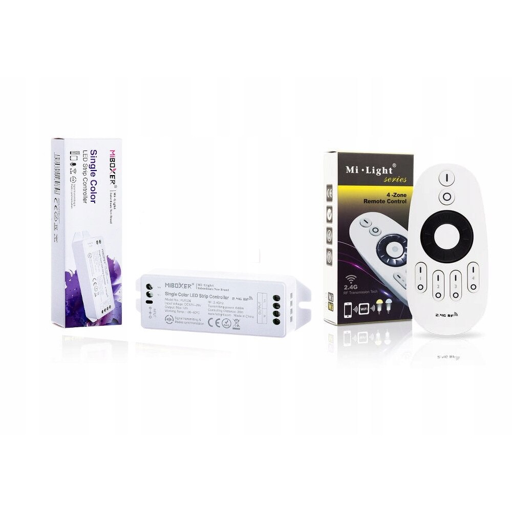 Vezérlő távirányítóval LED szalagokhoz, Milight Miboxer, fehér - eMAG.hu