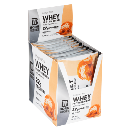 Cutie 12 bucati amestec de proteine din zer Born Winner MEGA PRO ...