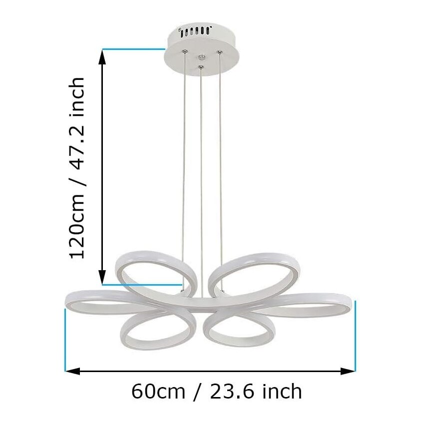 Lampa Moderna De Tavan Cu Led-Uri, Toolight, Din Aluminiu, Cu Design ...