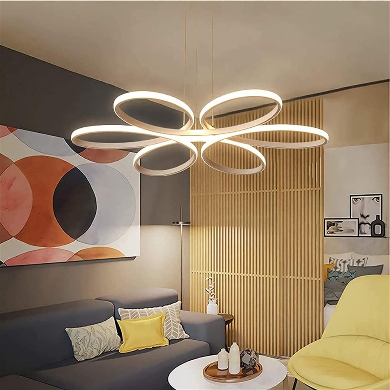 Lampa Moderna De Tavan Cu Led-Uri, Toolight, Din Aluminiu, Cu Design ...