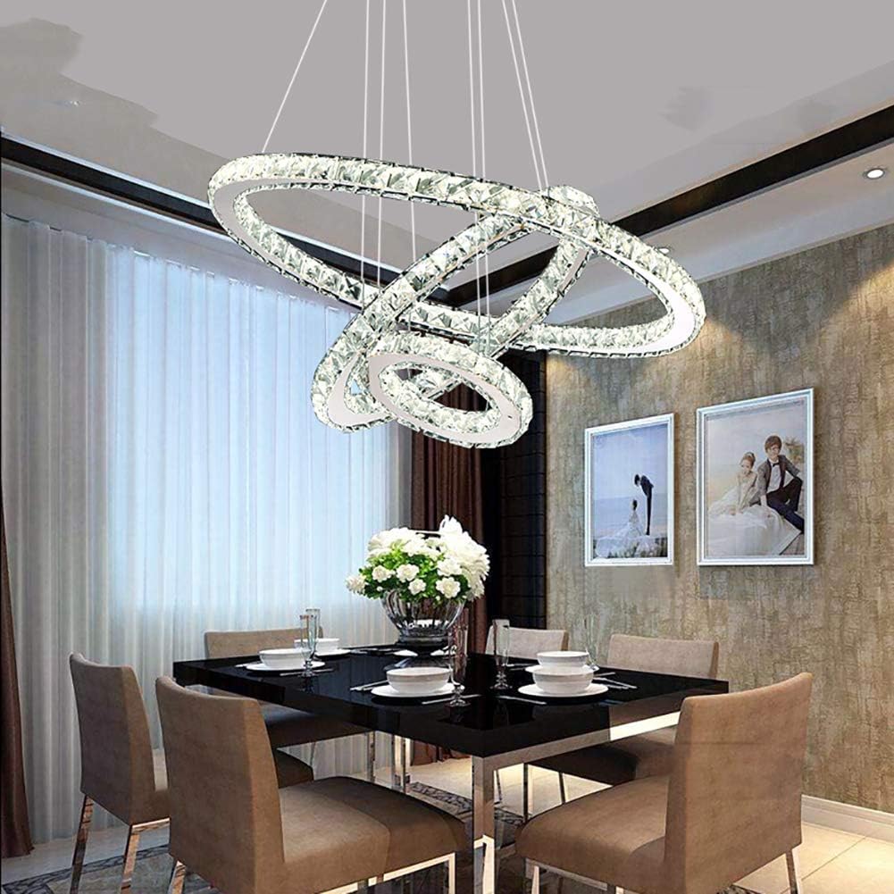 Candelabru Modern Cu Led-Uri, Toolight, Reglabil, Cu 3 Inele Rotunde sI ...