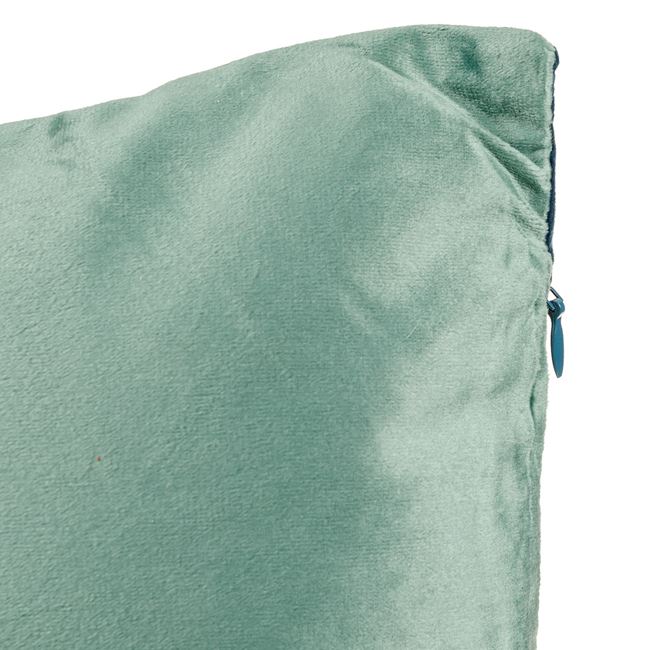 Perna decorativa eleganta, dreptunghiulara, albastra cu linii fine ...