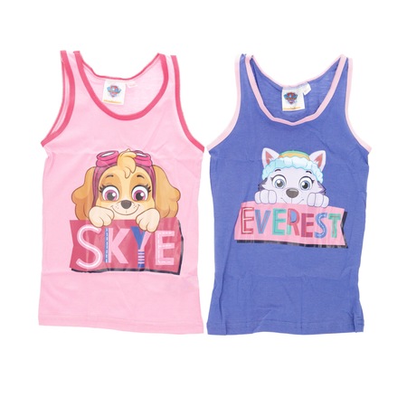 Set doua maiouri fete, 100% bumbac, multicolor, 110-116 cm, Skye Everest, Paw Patrol - eMAG.ro