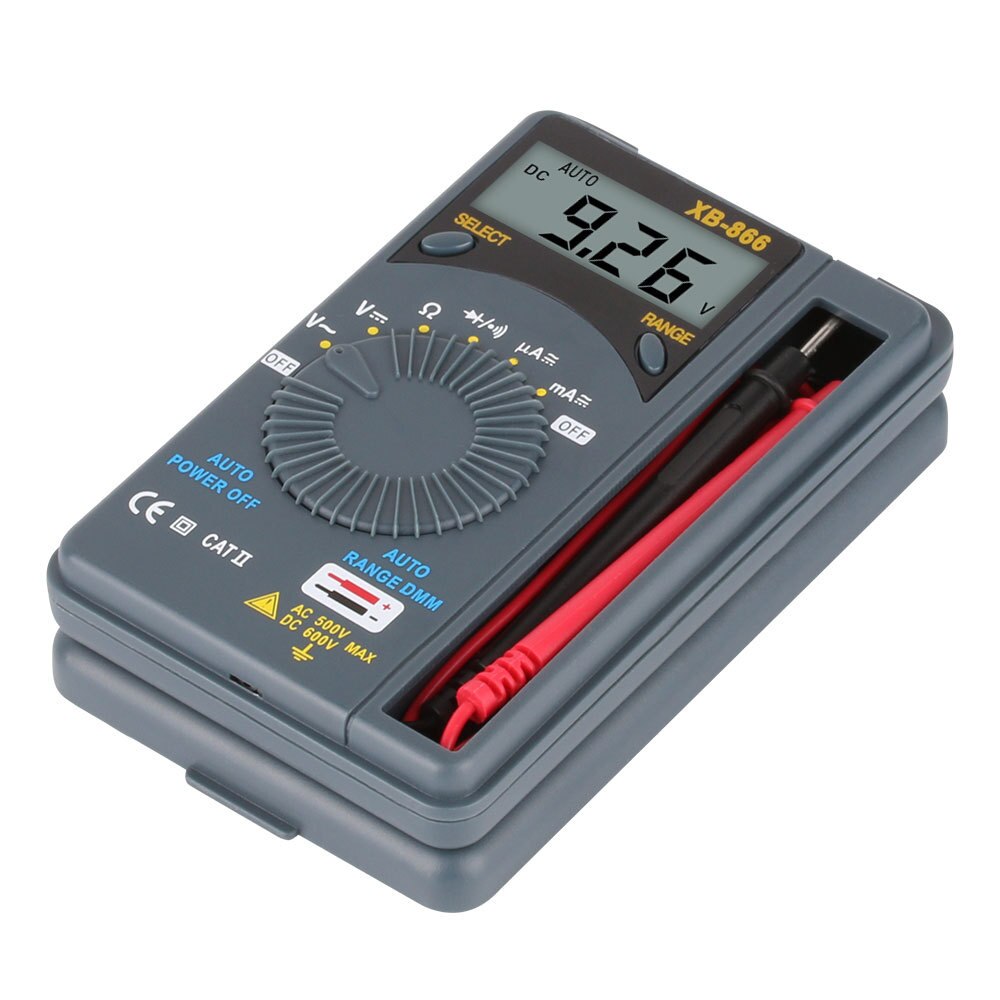 Mini multimetru digital, LLWL, 7 functii, Plastic, Gri - eMAG.ro