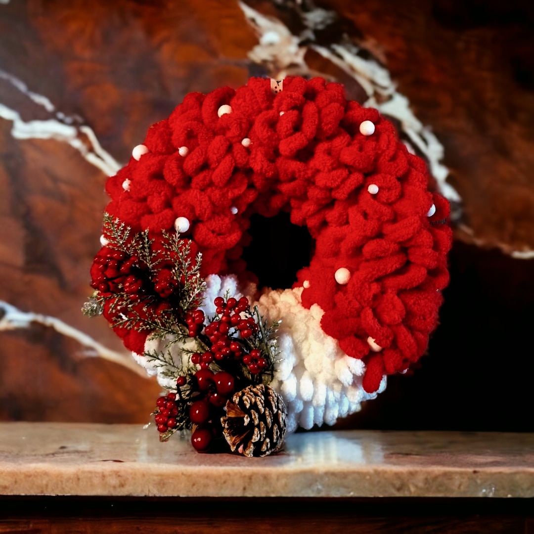 Coronita de Craciun, 25cm, led - eMAG.ro