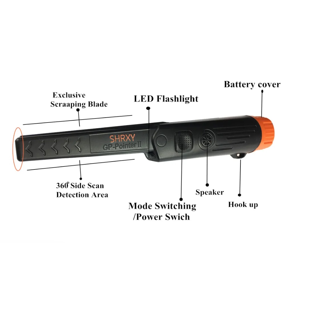 Detector de metale, Shrxy, Impermeabil, LED - eMAG.ro