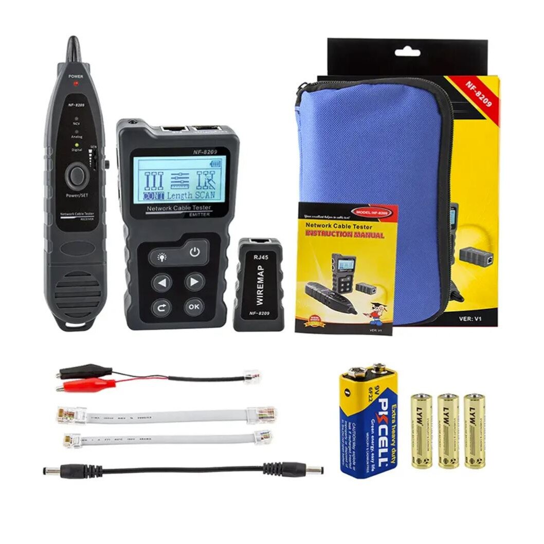 Tester de cablu LAN, Noyafa, Detectarea POE, Negru - eMAG.ro