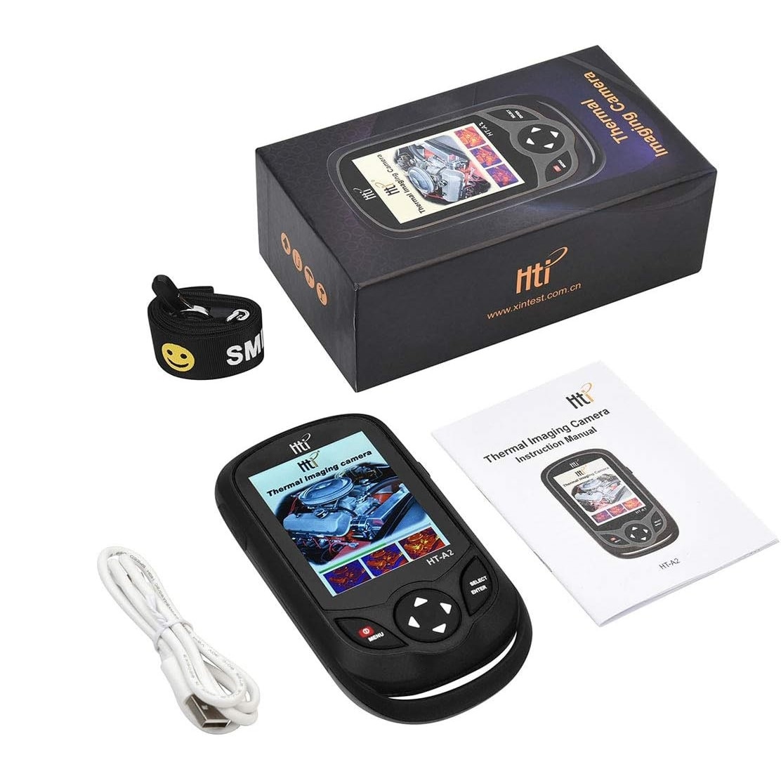Hti HT-A2 hőkamera, látómező (FOV) 56°×42°, tárgyhőmérséklet tartomány ...