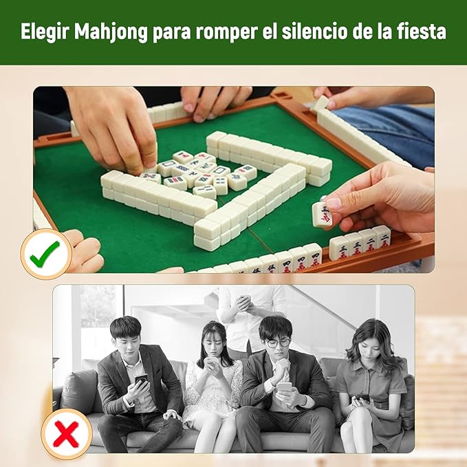 Joc de masa Mahjong, Latauar, 8 ani+, Multicolor - eMAG.ro