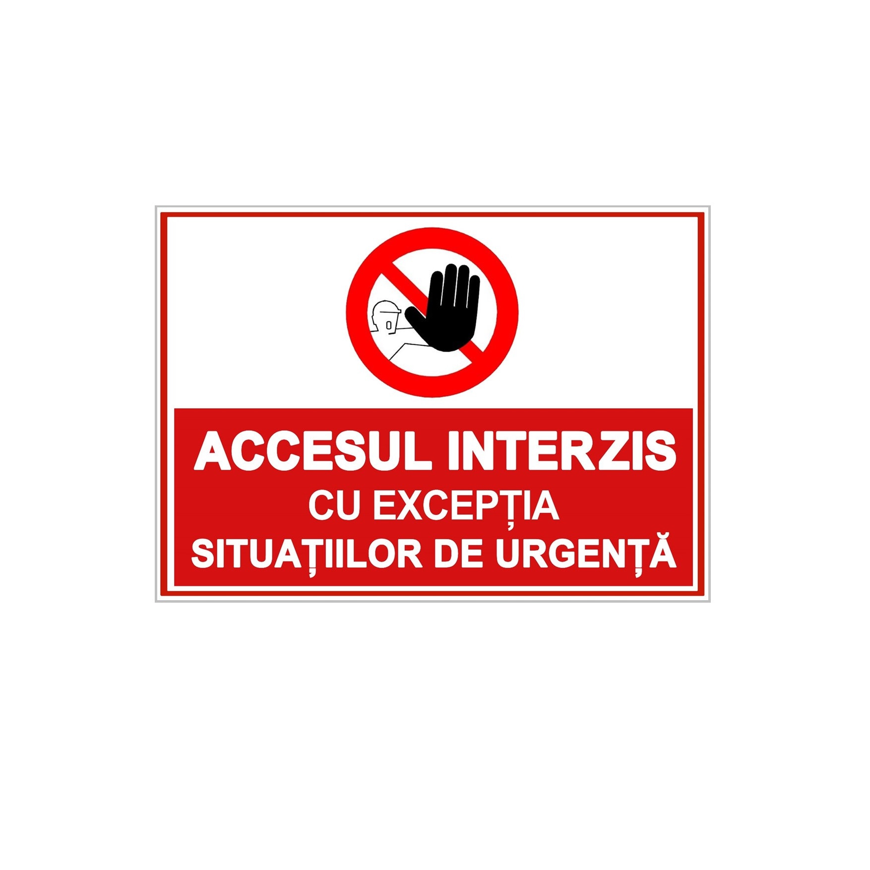 Set de 2 autocolante A5 – ACCES INTERZIS 2 - eMAG.ro