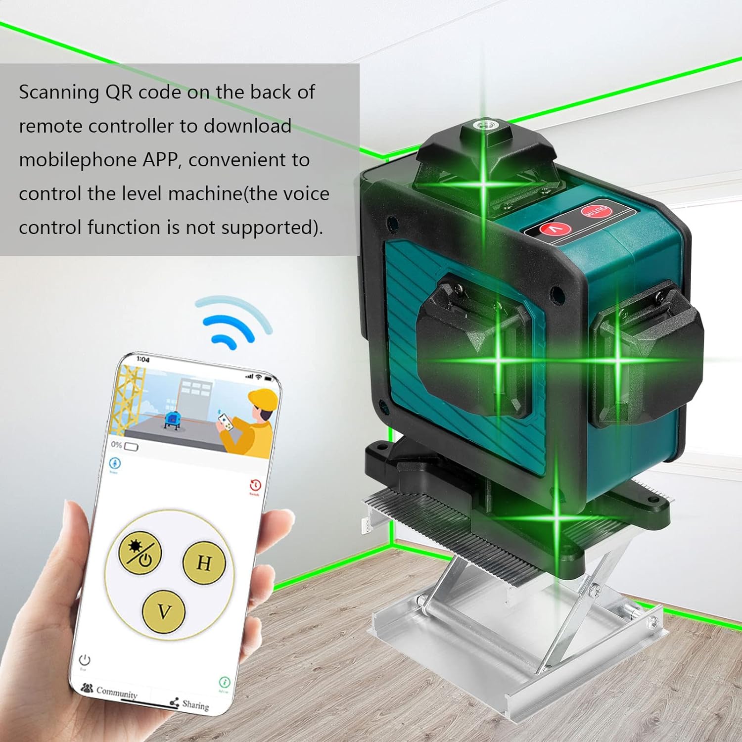 Set Nivela Laser, MOSMAOO®, Profesionala, Autonivelare, 16 linii ...