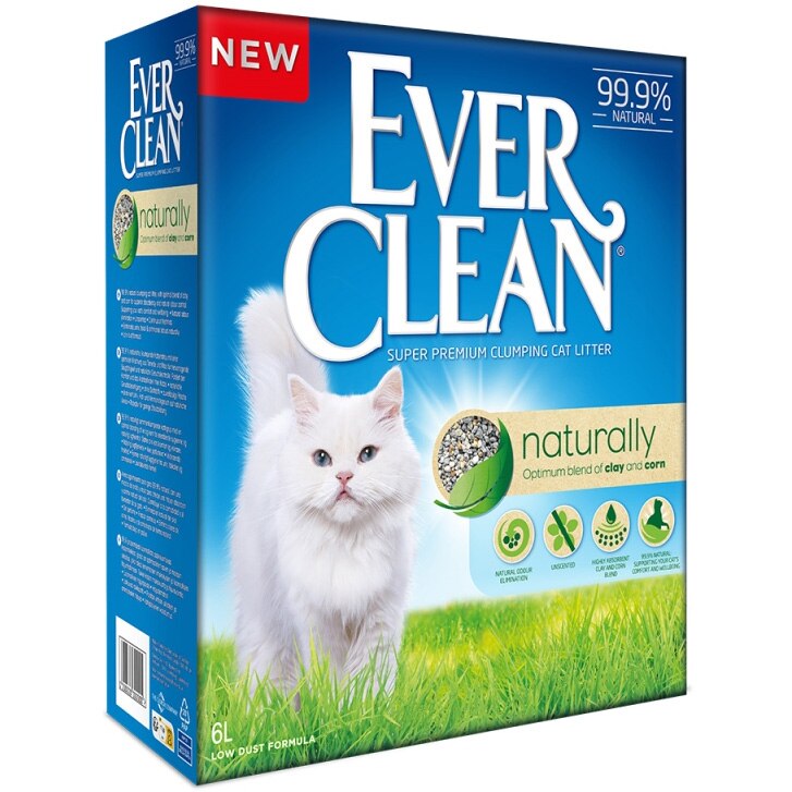 Nisip litiera Ever Clean Naturally, 6L - eMAG.ro
