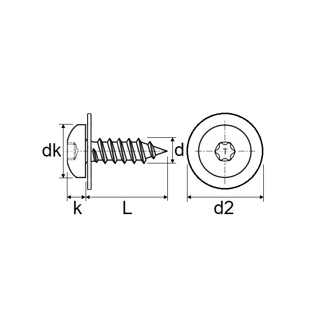 Set 100 suruburi metalice Restagraf, 4.5 x 20.5 mm, din otel, pentru ...
