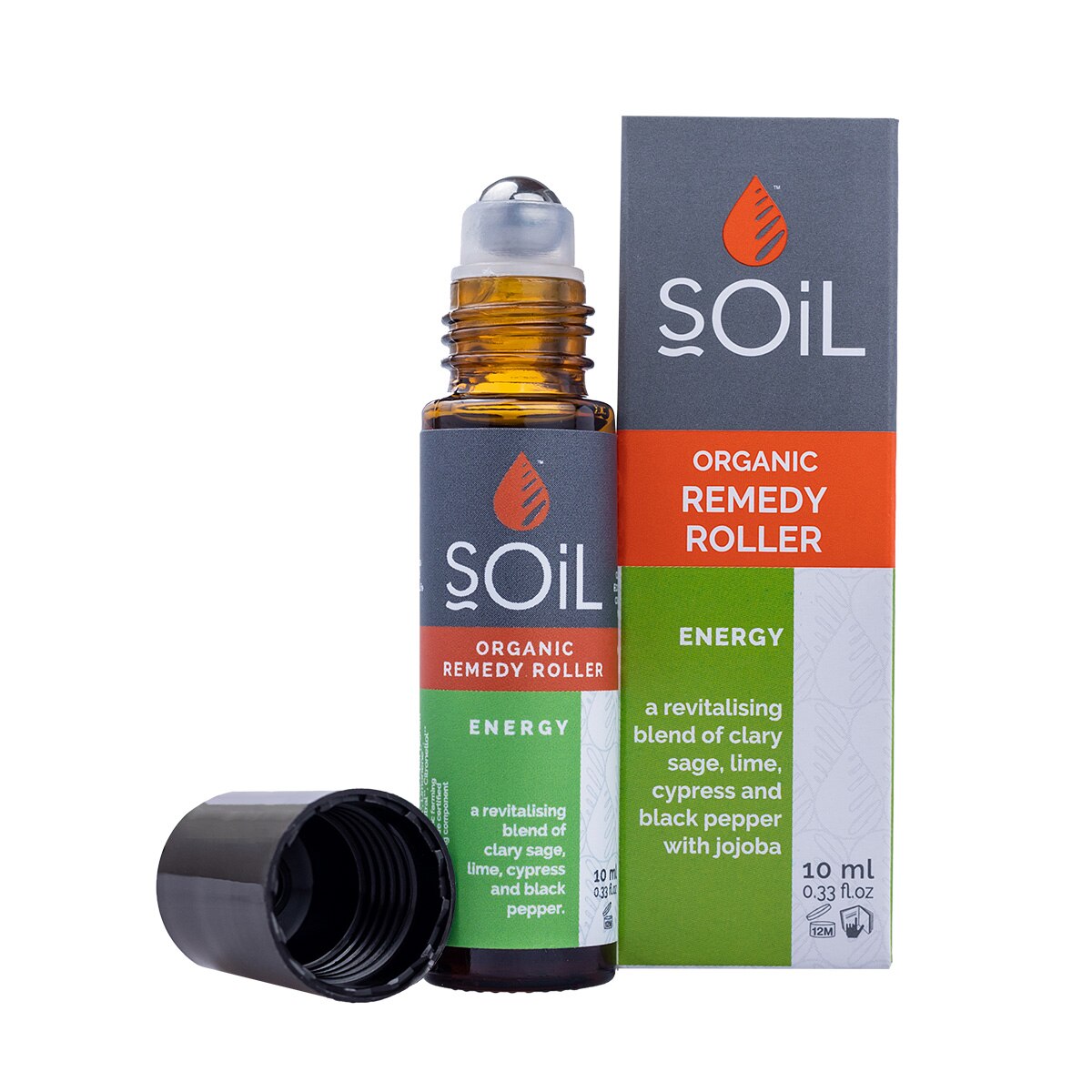 Amestec de Uleiuri Esentiale Pure Organice SOiL Roll-on Energy ...
