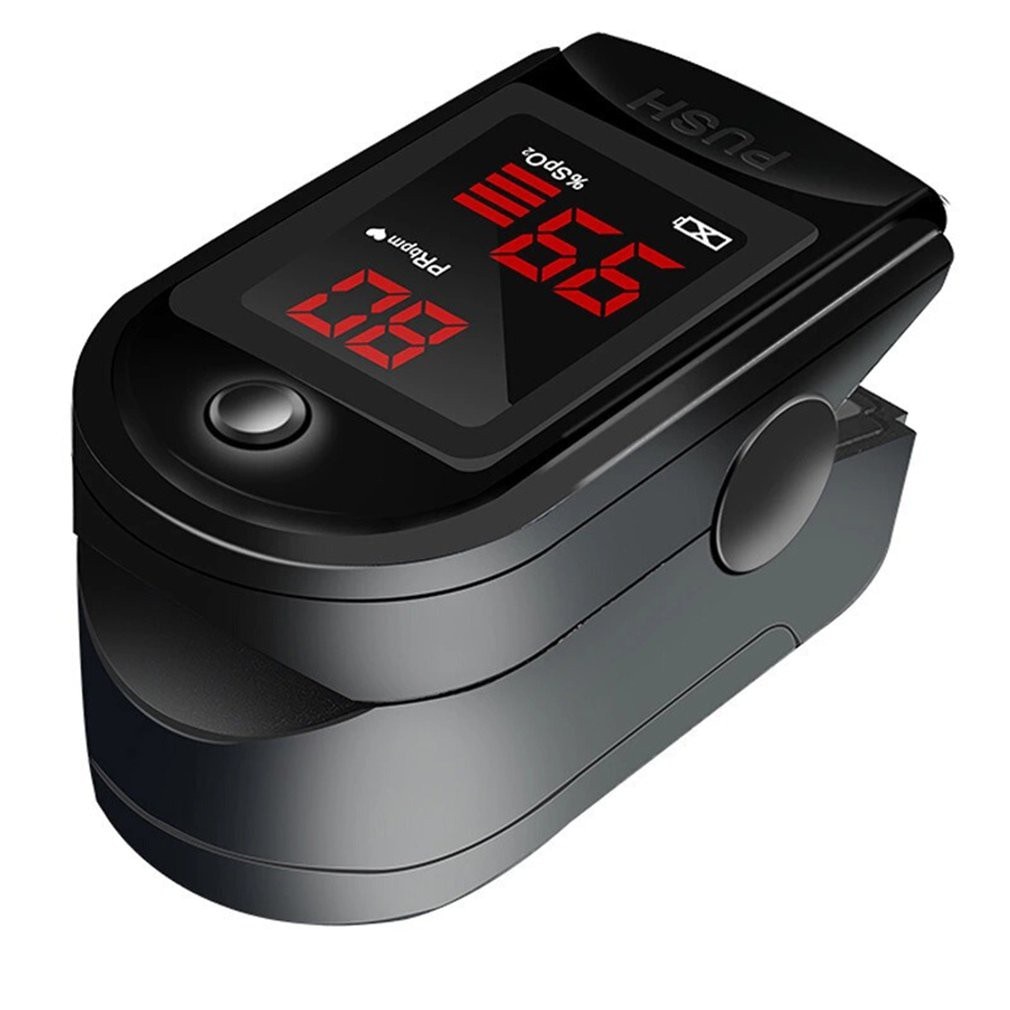 Pulsoximetru cu clema, LXNZUHN, Test de ritm cardiac, ecran LED, Negru ...