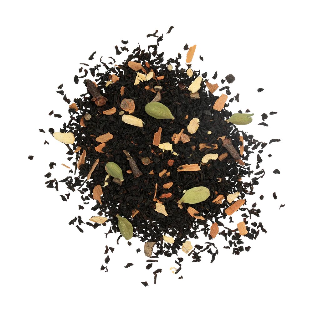 Ceai negru ceylon Masala Chai cu Cardamom, Cuisoare, Scortisoara ...