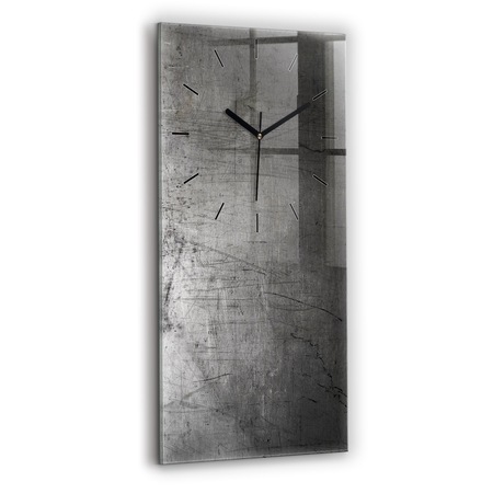 Ceas de perete, Wallfluent, de sticla, Mainile negru, Fara cifre ...