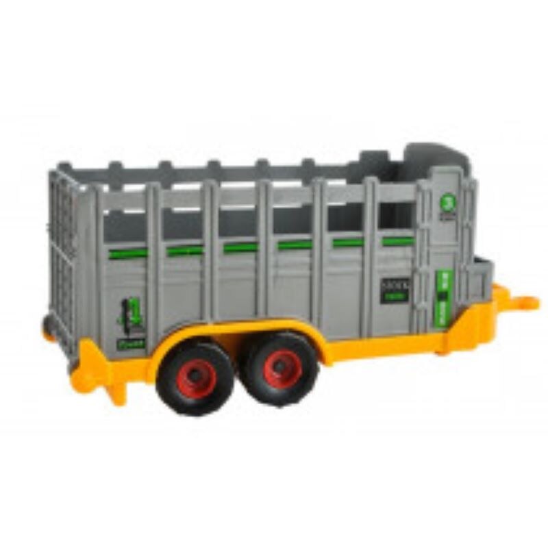 Set utilaje pentru ferma copii, 2 tractoare/4 utilaje agricole, Plastic ...