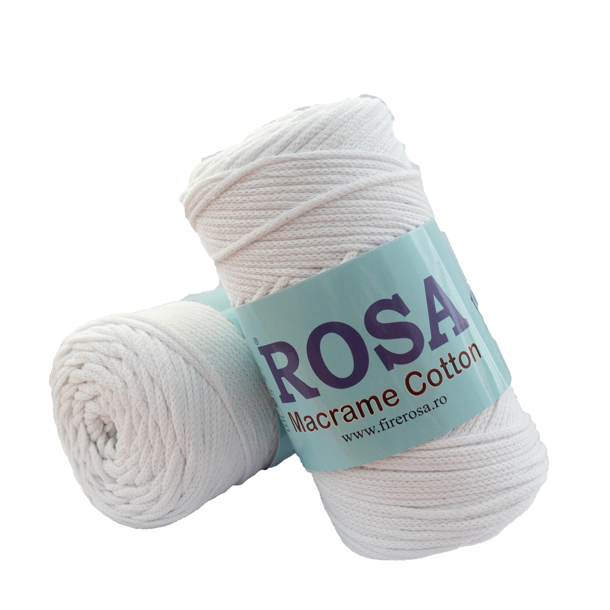 Bobina Rosa Macrame Cotton 306, 80% bumbac-20% poliester, 250 g/bobina ...