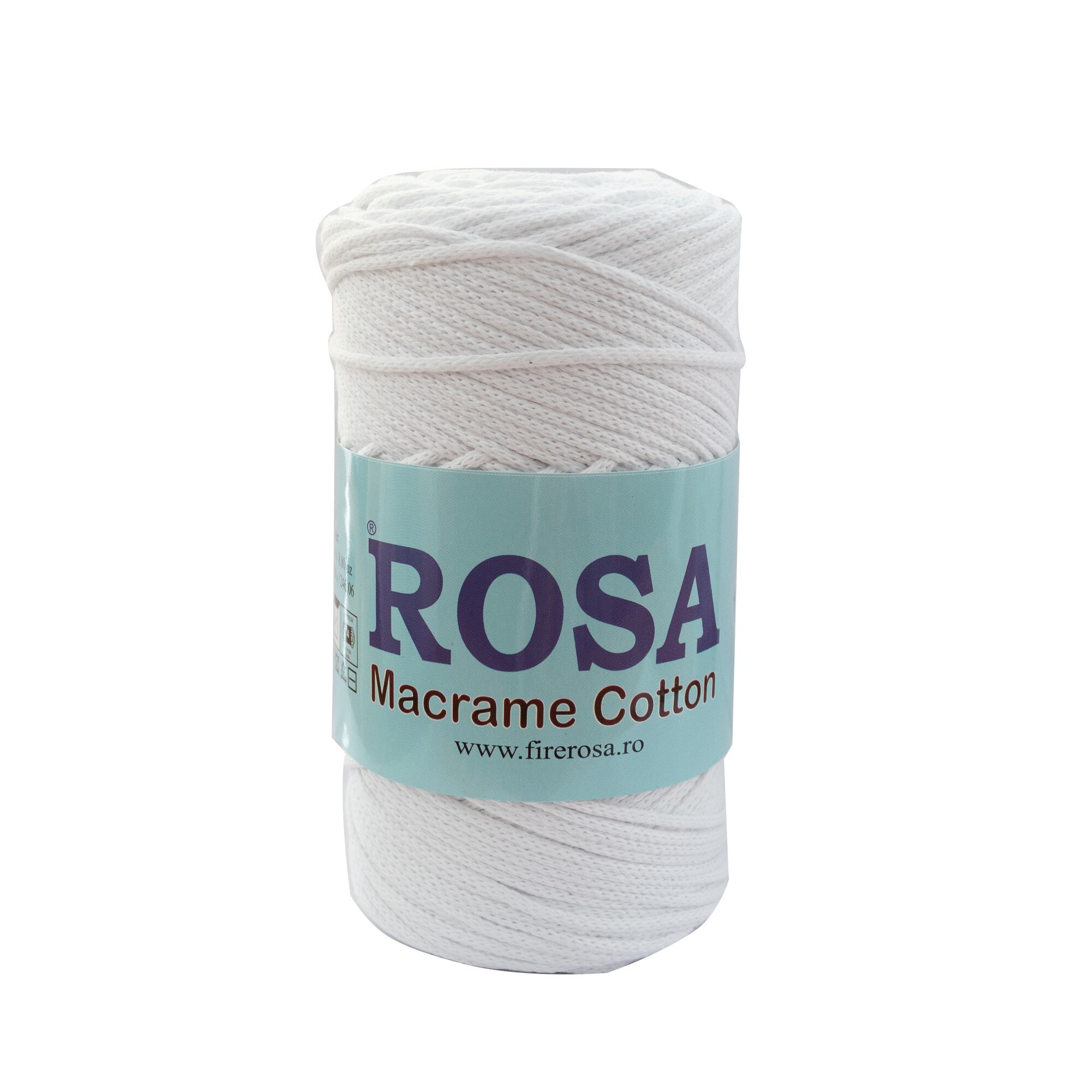 Bobina Rosa Macrame Cotton 306, 80% bumbac-20% poliester, 250 g/bobina ...