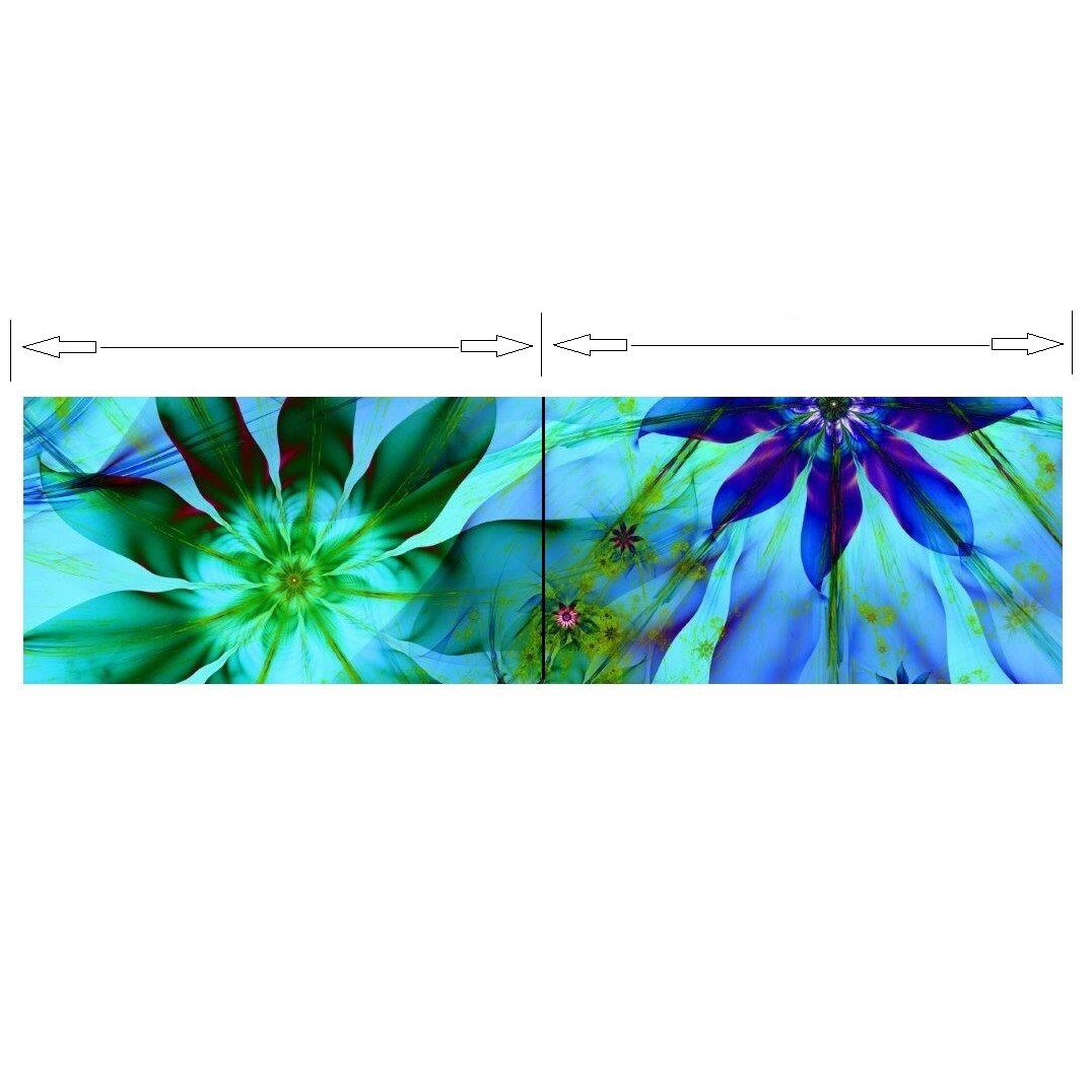 Set 2 panouri sticla bucatarie, Decorativ, Anti-stropi, Sticla ...