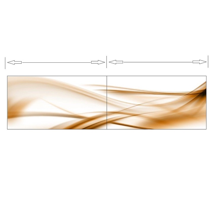 Set 2 panouri sticla bucatarie, Decorativ, Anti-stropi, Sticla ...