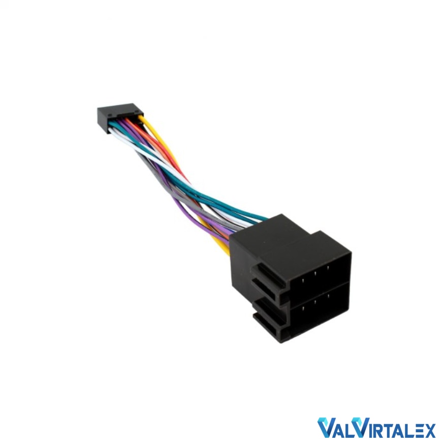 Cablu conector adaptor auto ISO de la 16 la 16 pini VALVIRTALEX®, compatibil cu Volkswagen, Opel ...