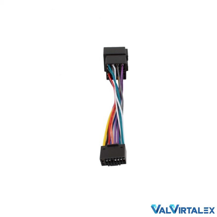 Cablu conector adaptor auto ISO de la 16 la 16 pini VALVIRTALEX®, compatibil cu Volkswagen, Opel ...