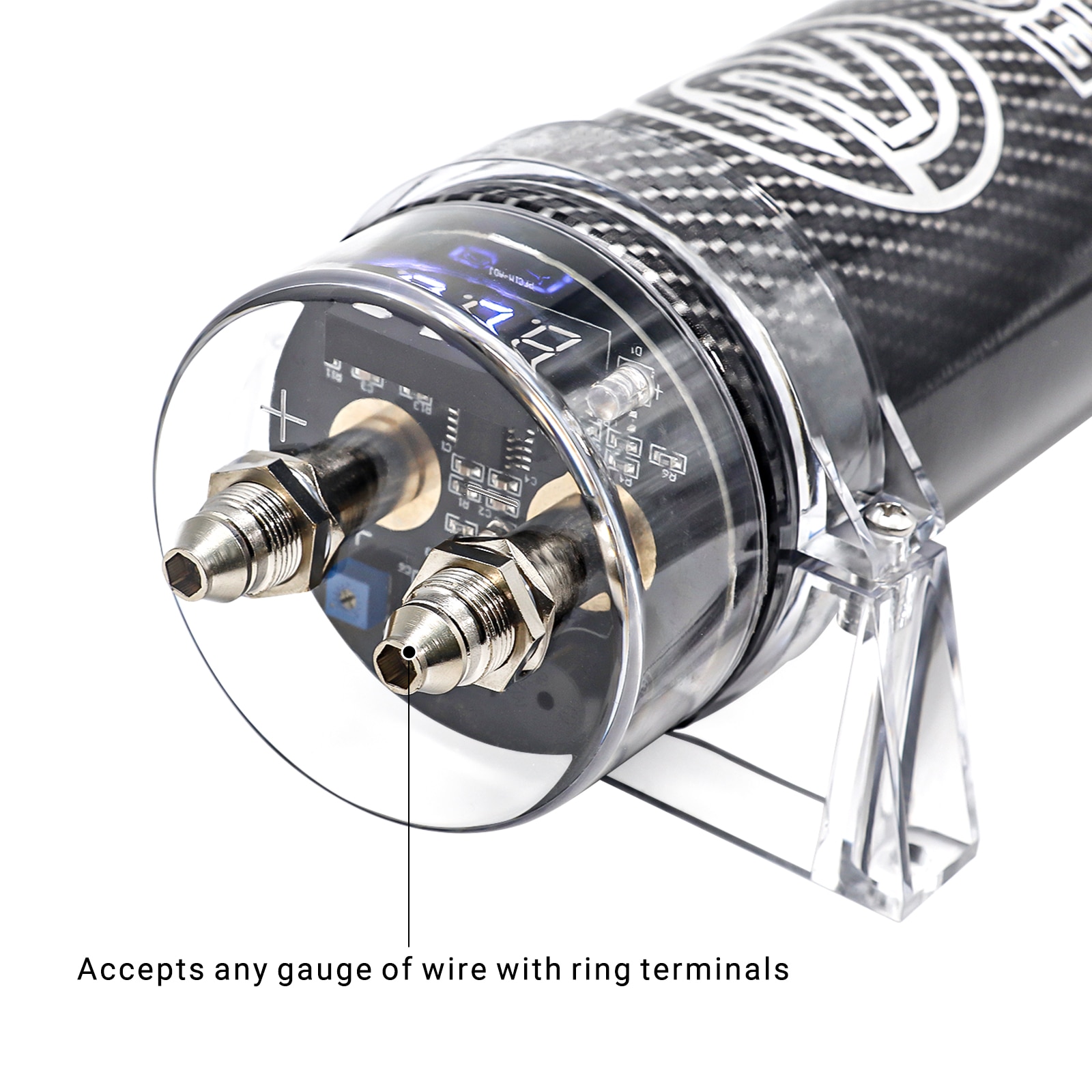 Condensator auto Recoil, 2 Farazi, display digital, negru - eMAG.ro