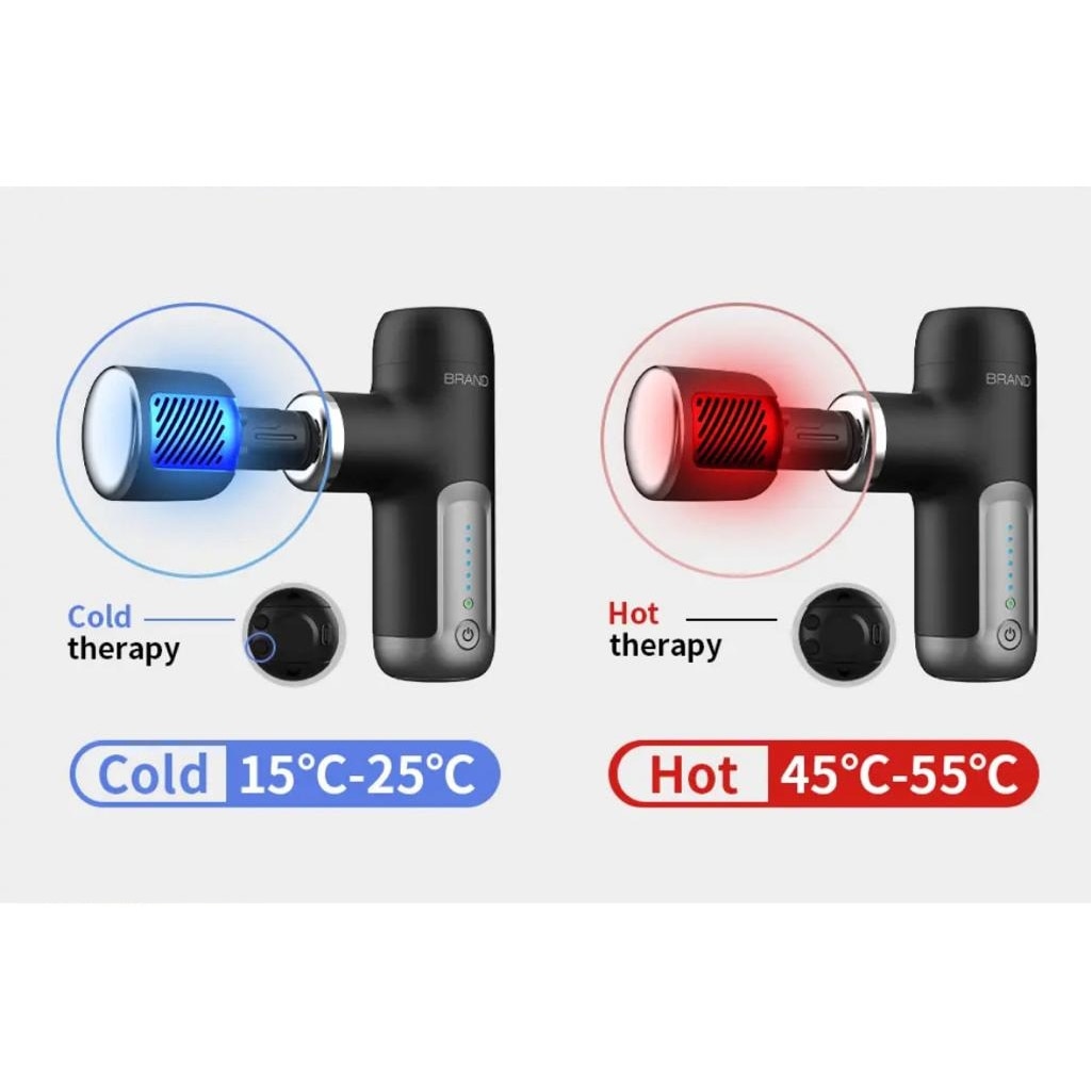 Aparat Pentru Masaj Profesional Hot & Cold, Tip Mini Gun, 5 Capete, 6 ...