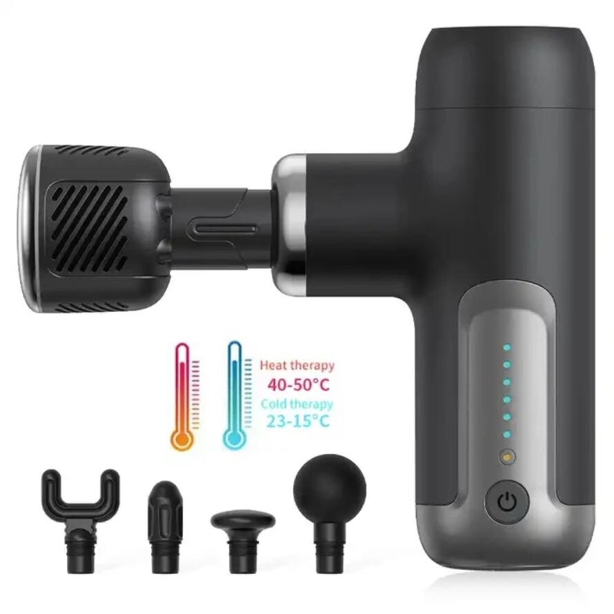 Aparat Pentru Masaj Profesional Hot & Cold, Tip Mini Gun, 5 Capete, 6 ...