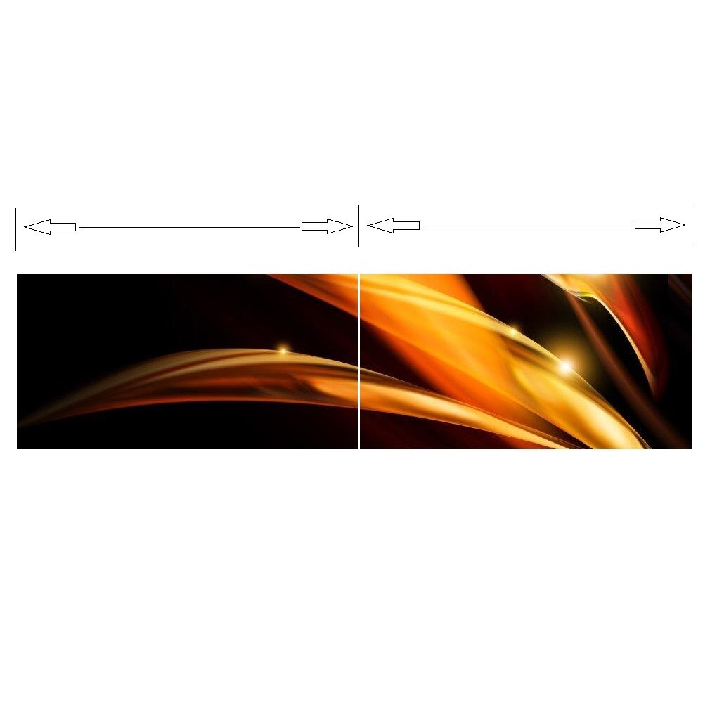 Set 2 panouri sticla bucatarie, Decorativ, Anti-stropi, Sticla ...