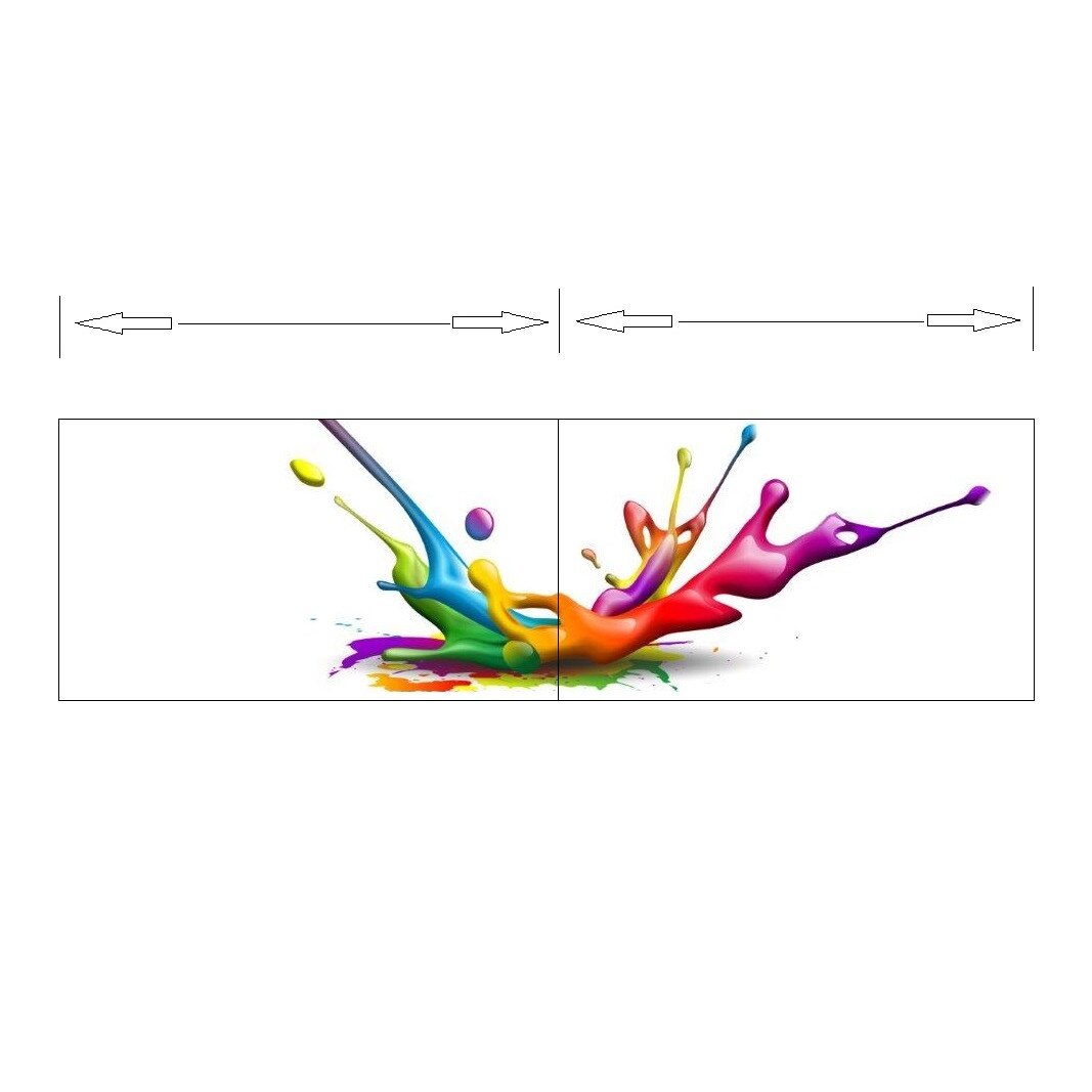 Set 2 panouri sticla bucatarie, Decorativ, Anti-stropi, Sticla ...