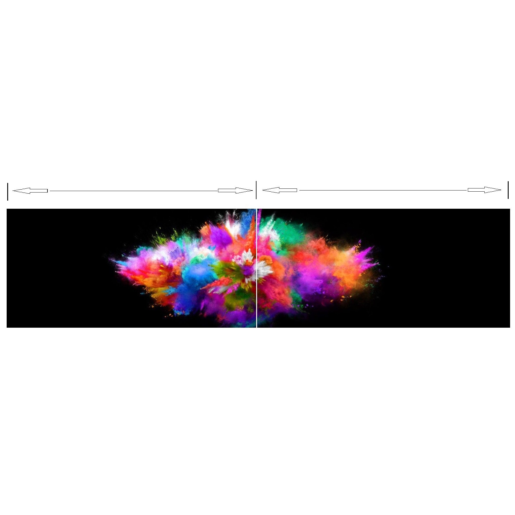 Set 2 panouri sticla bucatarie, Decorativ, Anti-stropi, Sticla ...