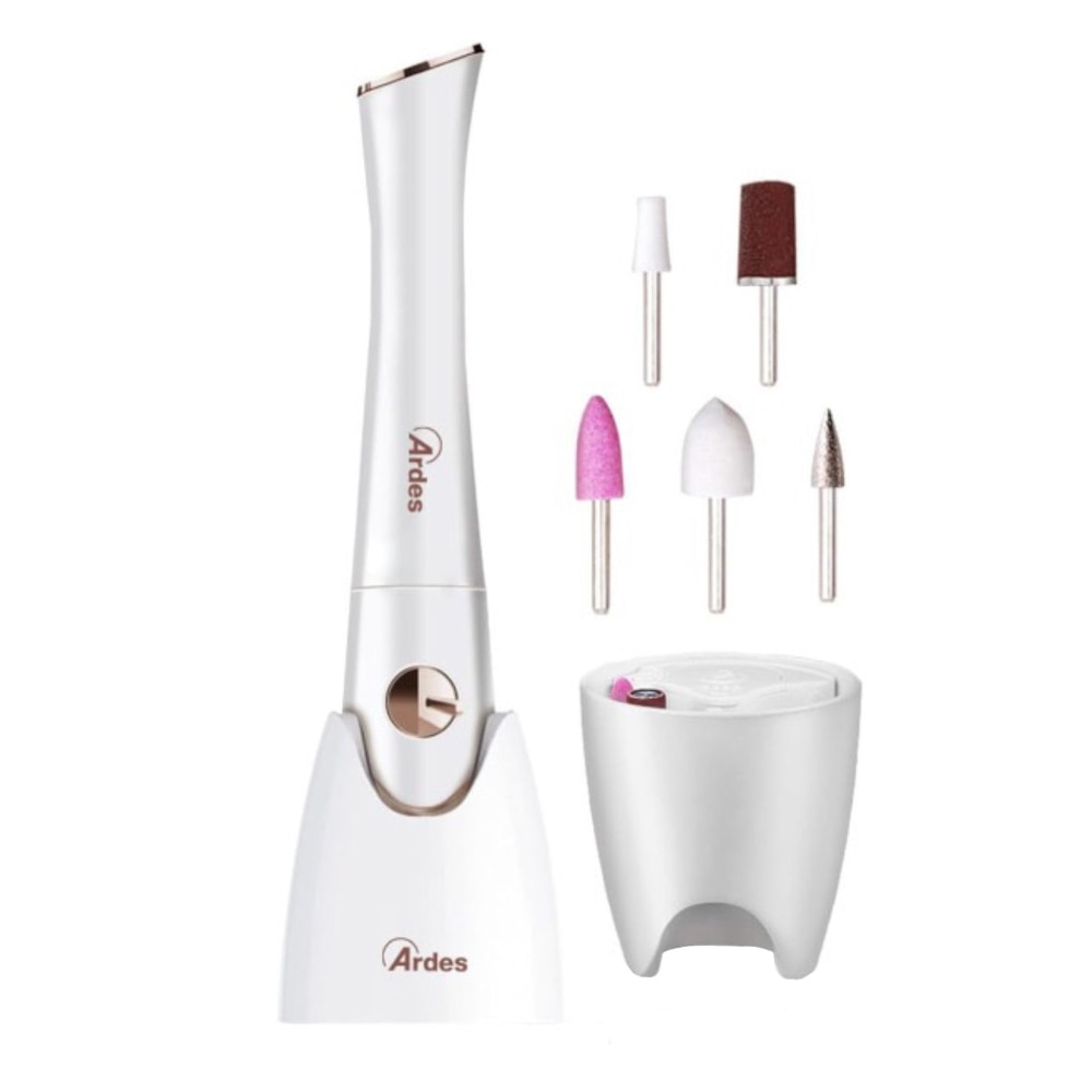 Set de manichiura si pedichiura Ardes Goldye, cu uscator de lac de unghii UV alb - eMAG.ro