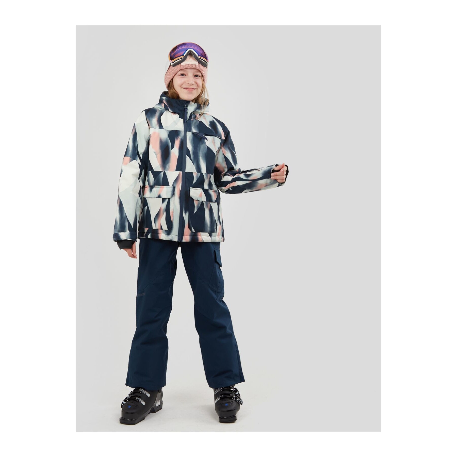 Geaca de schi pentru copii, Fundango, Selma, Multicolor, 152 - eMAG.ro
