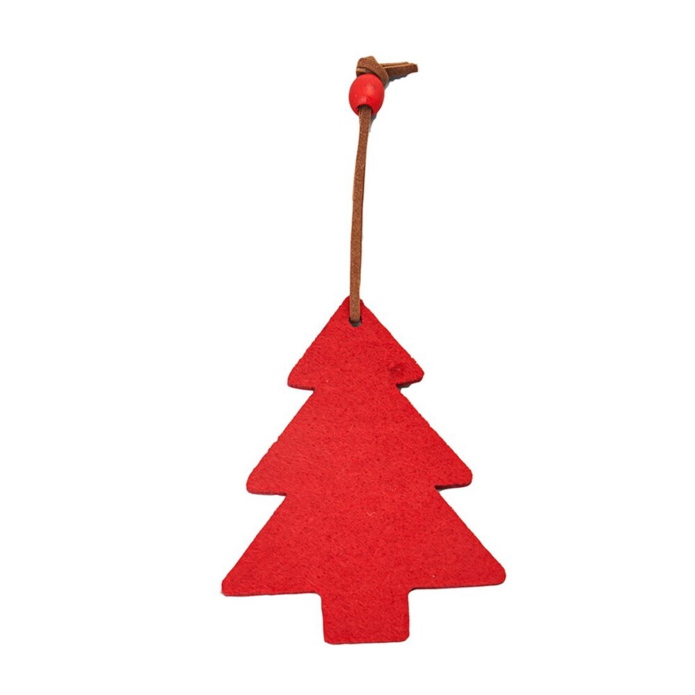 Ornament de brad textil, model brad, rosu, set 10 buc - eMAG.ro