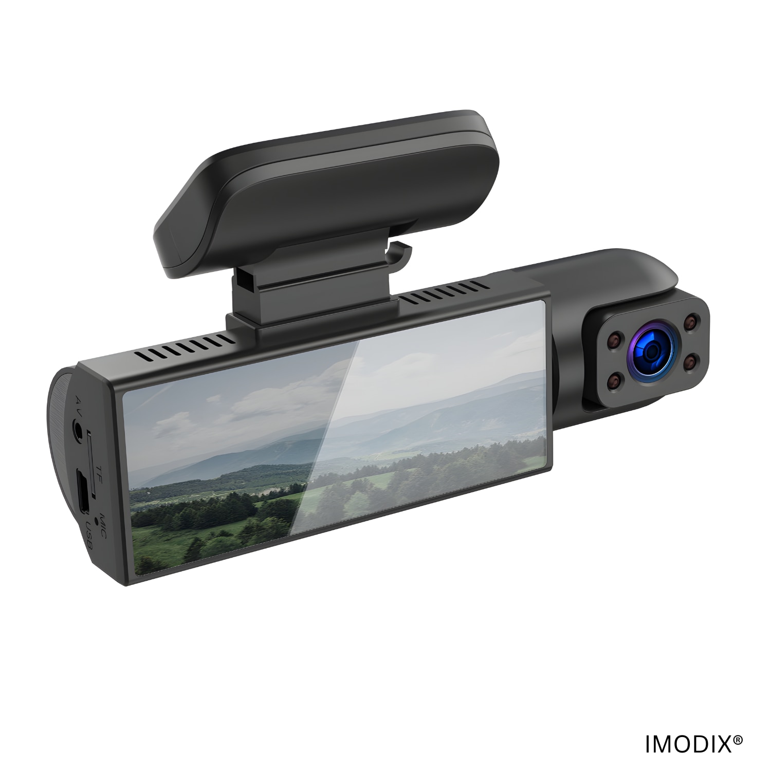 Camera Video Auto DVR Duala, IMODIX®, Full HD, Rezolutie 1080p, Ecran ...