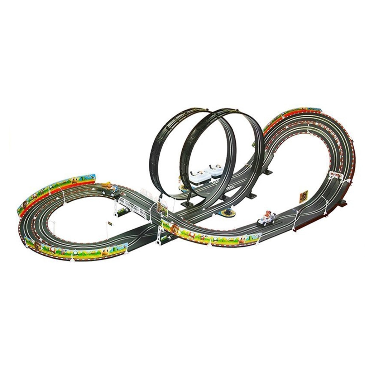 Pista de curse pentru masini electrice + 2 masini 452cm Z807 - eMAG.ro