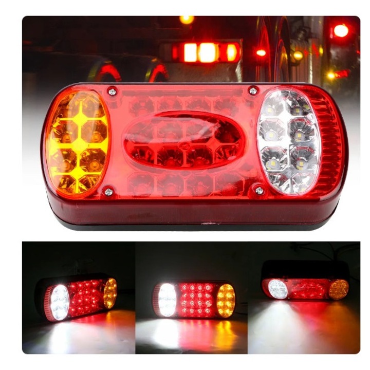 Lampa stop camion LED, 5 functii, remorca, trailer, 12V/24V, 32 LED-uri ...