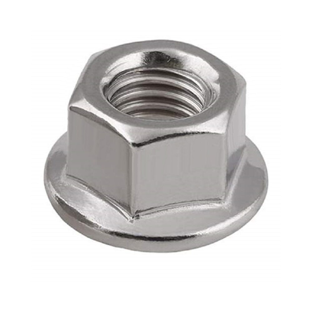 Set 2 x Piulita Hexagonala Inalta Flansa Pas Fin 6331 Otel Gr.10-M20 x ...