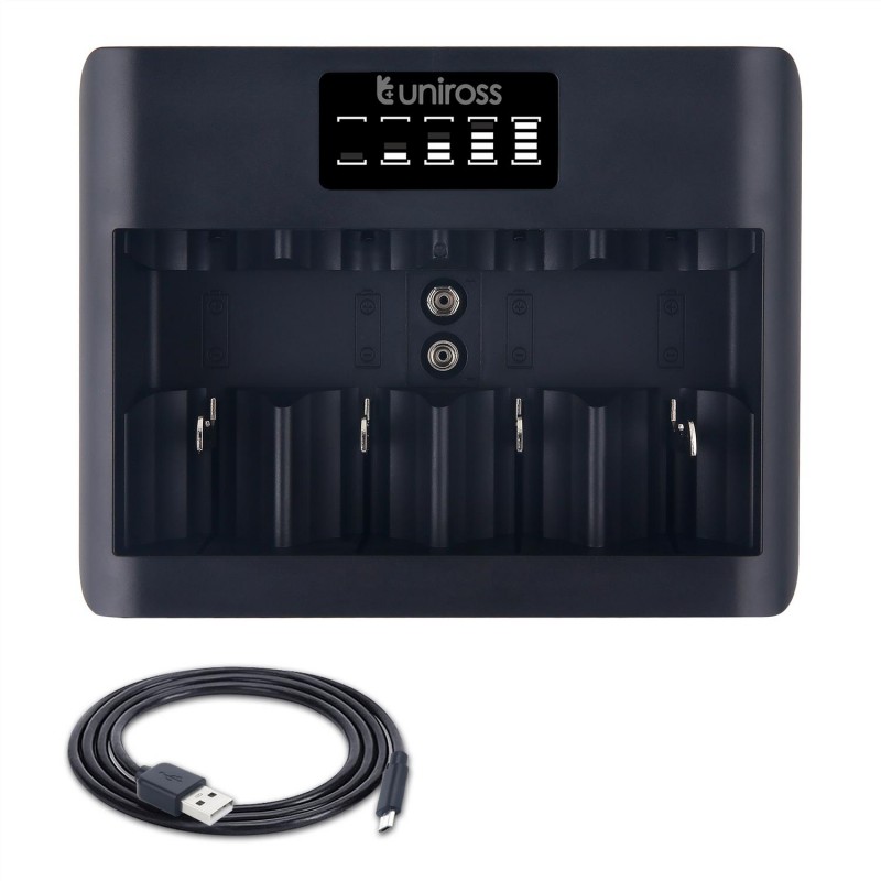 Incarcator UNIVERSAL pentru AA, AAA, C, D, 9V cu ecran LCD - eMAG.ro