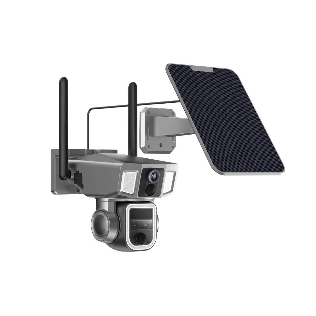 4G и WIFI 4K Ultra HD камера за наблюдение, тройна леща, 10X оптично ...